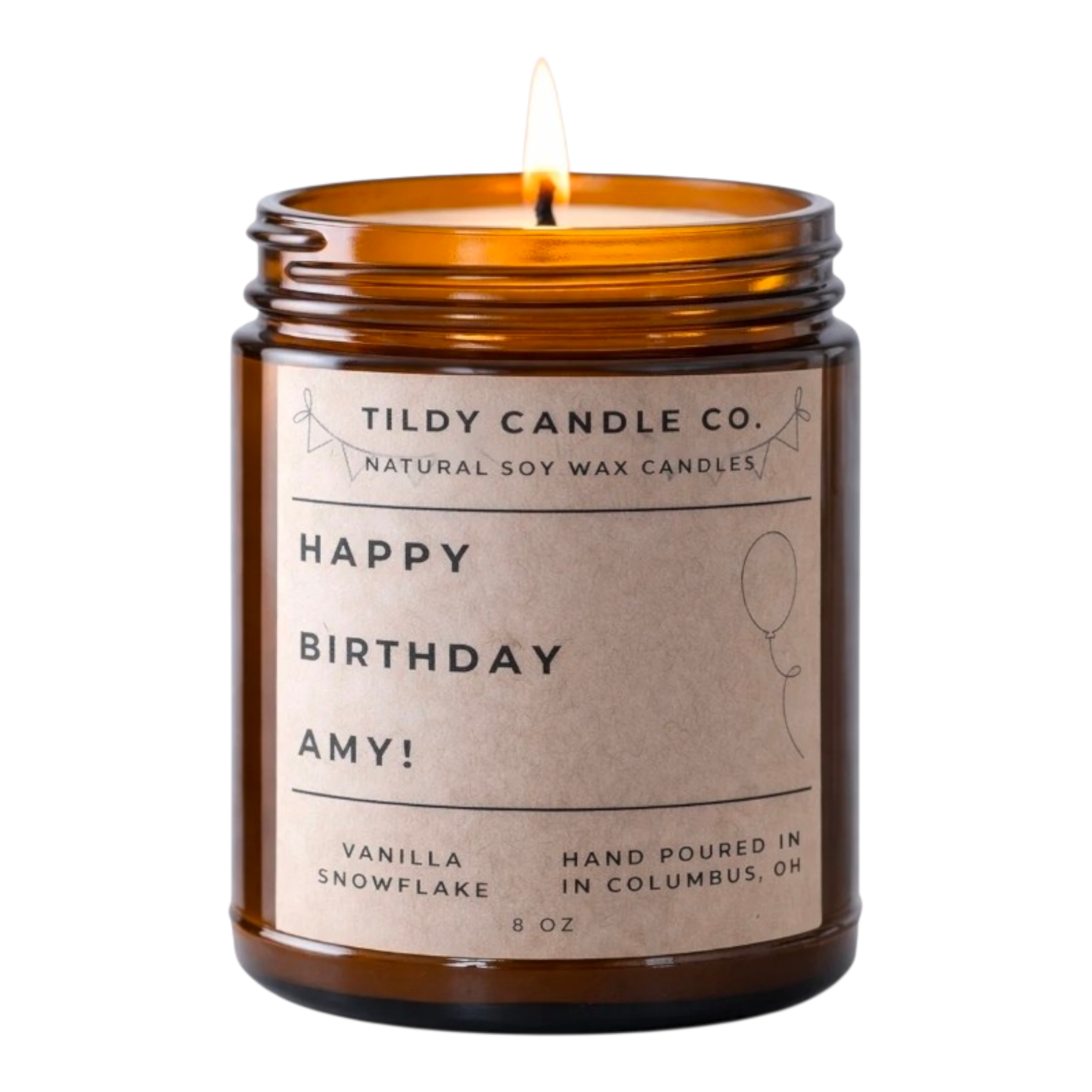 Personalized Birthday Candle – Tildy Candle Co